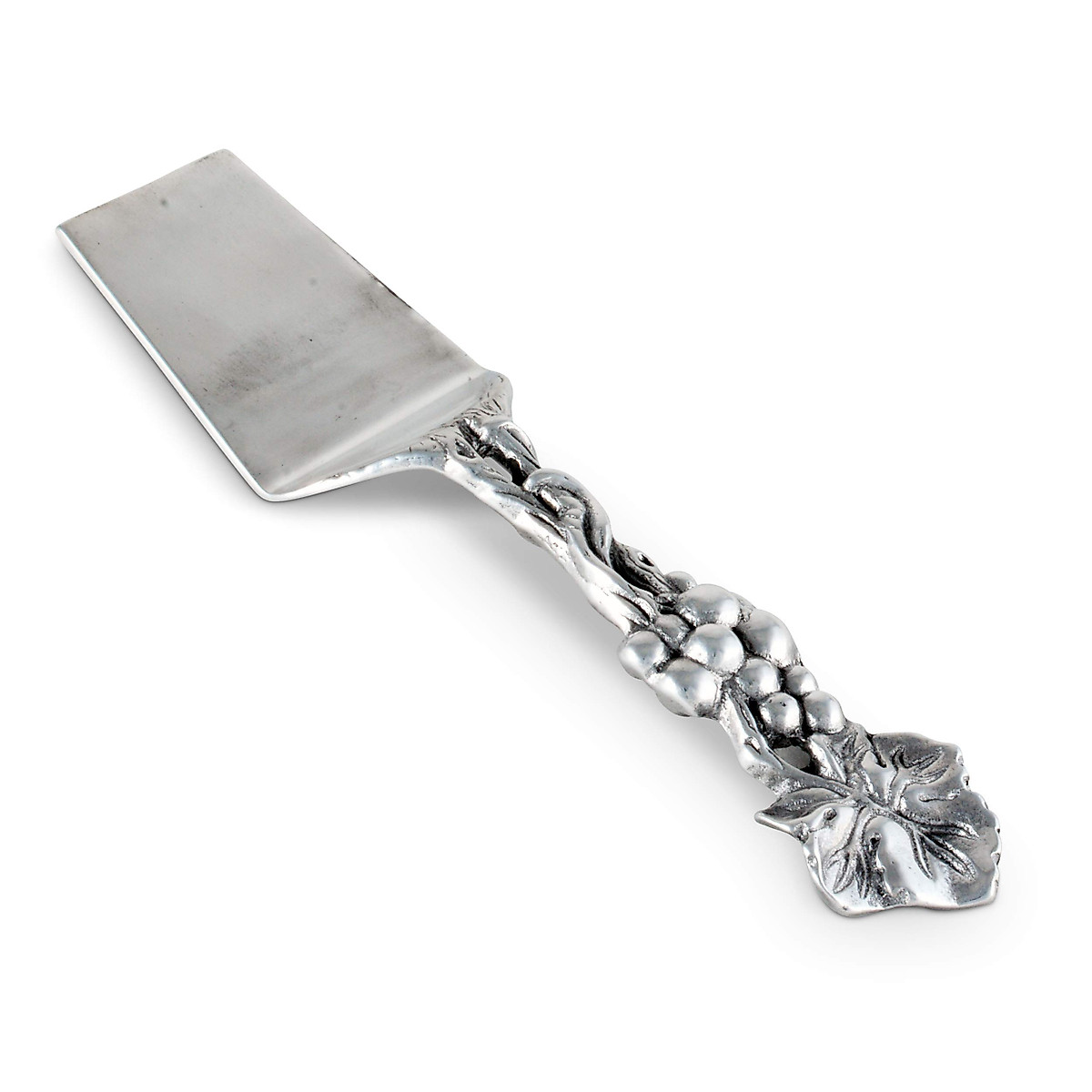 Arthur Court Metal Pie/Cake/Lasagna Server Grape Pattern Sand Casted In Aluminum With Artisan Quality Hand Polished 10.75 Inch Long Spatula