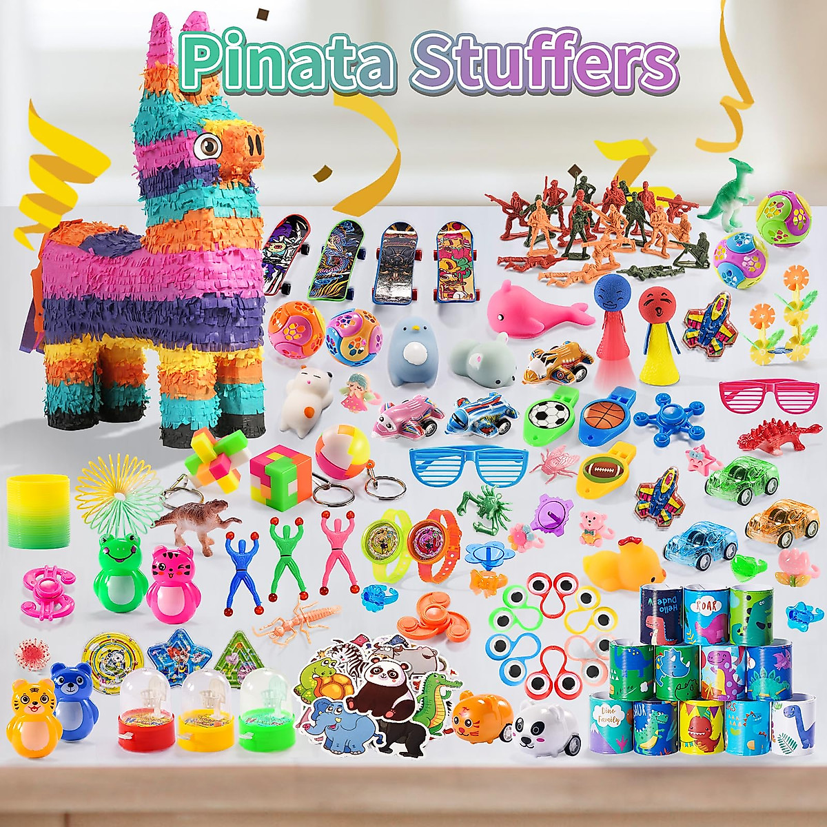 300 PCS Party Favor for Kids Goodie Bags Stuffers, Prize Box Toys for Kids Classroom Bulk, Small Fidget Toys Pinata Fillers, Treasure Chest Toy for Students Rewards, Carnival Prizes, Birthday Gifts