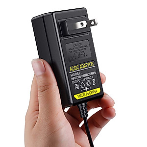 SoulBay 12V Power Cord for Sony Blu-Ray Disc DVD Players BDP-Series BDP-BX370 BDP-S1700 BDP-S3200 BDP-S3500 BDP-S3700 BDP-S6500 S6700 UBP-X700 12 Volt Replacement for Sony AC-M1208UC AC Adapter