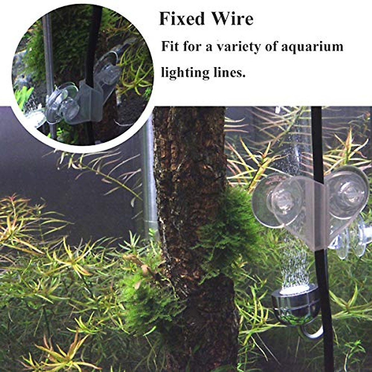 JZMYXA Aquarium Fish Tank Divider Suction Cup, 4 Pieces