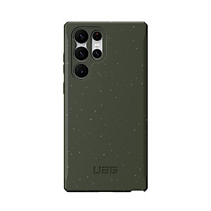 URBAN ARMOR GEAR UAG Designed for Samsung Galaxy S22 Ultra Case Green Olive 100% Biodegradable, Compostable, Mindful Eco-Friendly Ultra Slim Outback Biodegradable Protective Cover, [6.8 inch Screen]