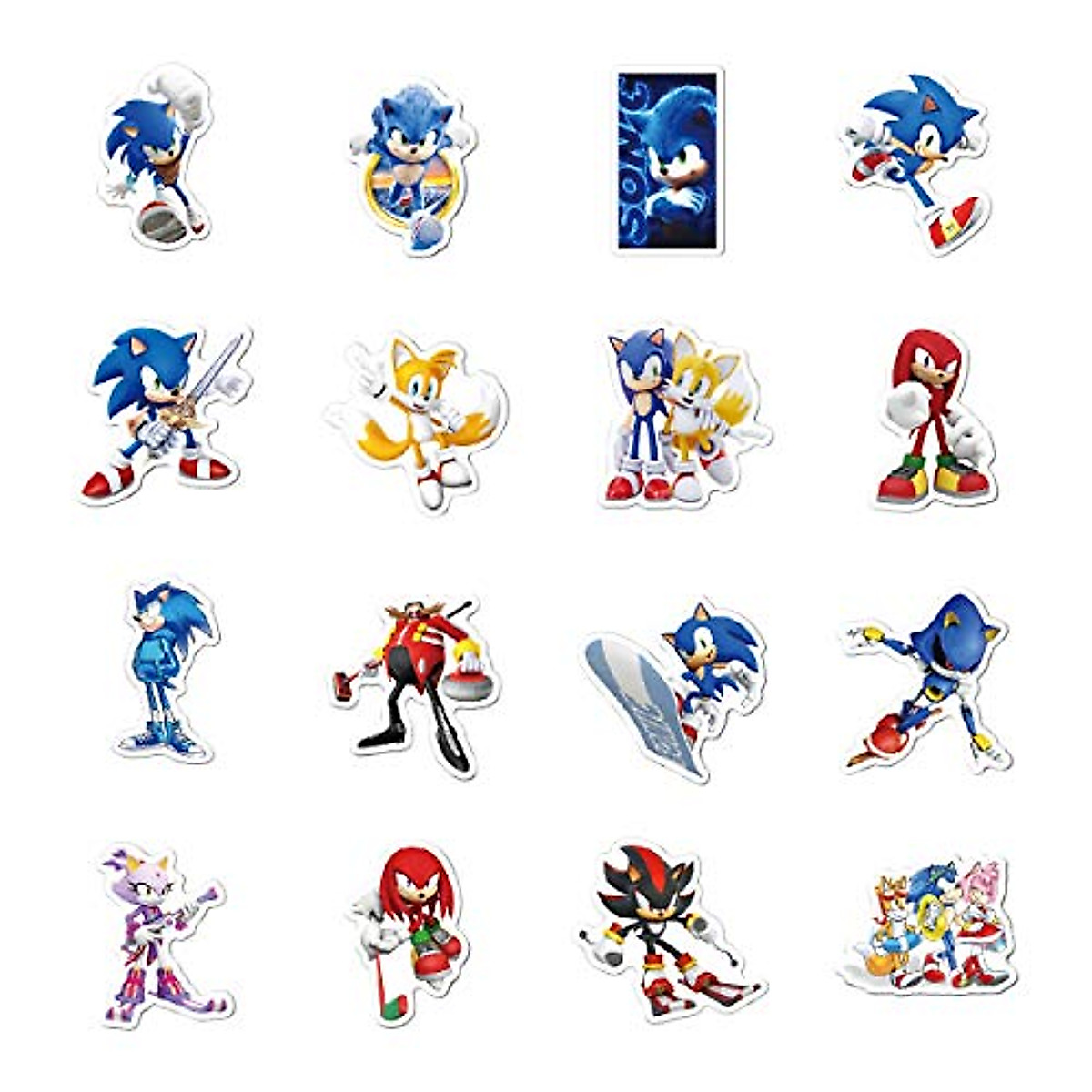 50PCS Sonic The Hedgehog Stickers for Children Teens,Girls, Waterproof Colorful Sonic Stickers Perfect for Car, Laptop, Luggage, Bicycle