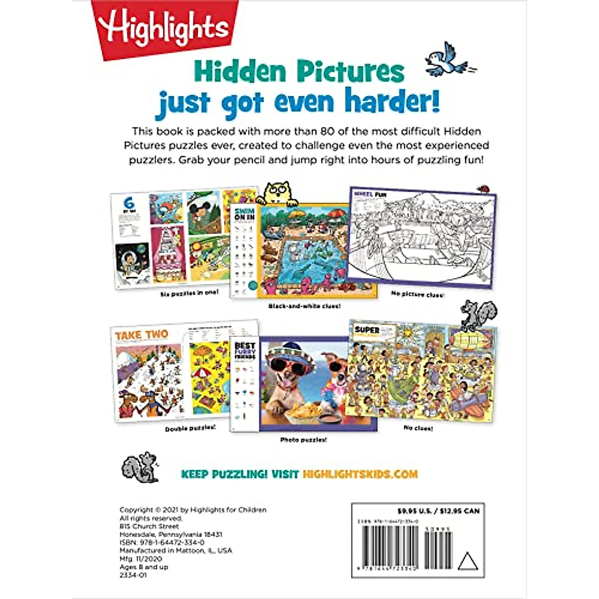 The Hardest Hidden Pictures Book Ever: 1500+ Tough Hidden Objects to Find, Extra Tricky Seek-and-Find Activity Book, Kids Puzzle Book for Super Solvers (Highlights Hidden Pictures)