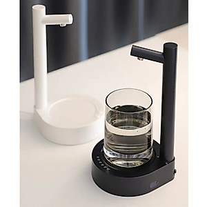 Invisible Smart Desktop Water Dispenser and Bottle Filling Station with Water Pump - Universal 3/5 Gallon Size, USB Charging, Electric Water Jug Pump Perfect for Home, Office, and Outdoors (Dark Blue)