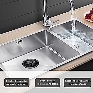 Garbage Disposal Splash Guard Collar Sink Baffle Cover Kitchen Disposal Replacement Waste Food Disposal Accessories Part for Whirlaway, Waste King, Sinkmaster and GE Models (3 1/8 Inch in Diameter)