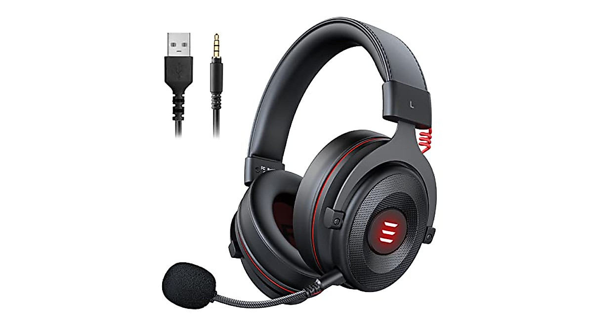EKSA E900 Pro Gaming Headset with 7.1 Surround Sound for PC & Consoles
