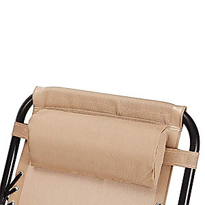 Zero Gravity Outdoor Lounge Chairs Patio Adjustable Folding Reclining Chairs Beach Chairs with Cup/Drink Utility Tray for Lawn Poolside Backyard Patio, Beach Camping Outdoor(2 Pack)