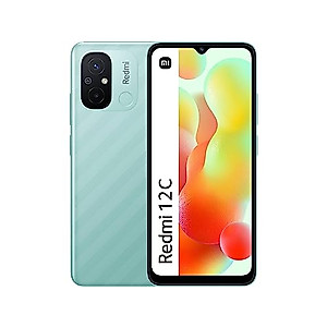 Xiaomi Redmi 12C 4G LTE (64GB + 3GB) Factory Global Unlocked GSM 6.71" 50MP Dual Camera (ONLY T-Mobile/Mint USA Market) + (w/Fast Car Charger Bundle) (Mint Green)
