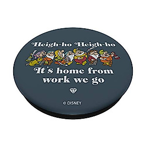 Disney Snow White Seven Dwarfs It's Home From Work We Go PopSockets PopGrip: Swappable Grip for Phones & Tablets