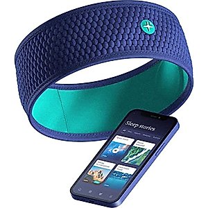 HoomBand Wireless | Bluetooth Innovative Headband for Sleep, Travel, Meditation | Charging Cable Included & Free Access to Hypnotic Stories Created by Sleep Experts (Size M/L)