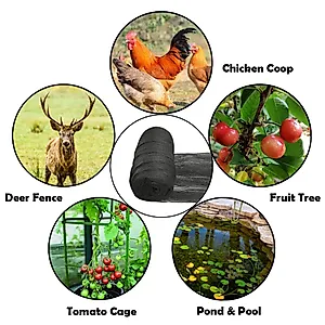Meanchen Bird Netting for Garden 25x25Ft,3/8" Mesh Garden Netting,Heavy Duty Deer Netting,Protect Vegetable Plants and Fruit Trees,Garden Mesh Fence for Blueberry Bushes.