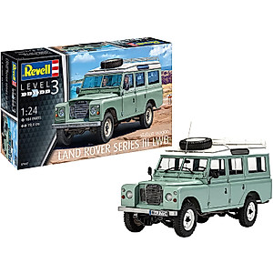 Revell RV07047 1:24 - Land Rover Series III Plastic Model kit 1/24, Multicolor