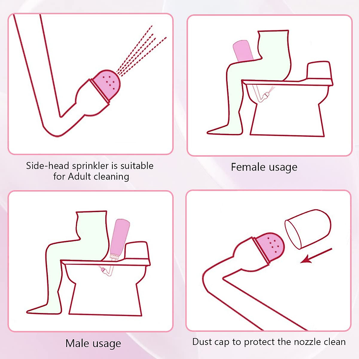 Peri Bottle for Postpartum Care,12 OZ Perineal Bottle Postpartum Essentials Upside Down Peri Bottle for Perineal Recovery and Cleansing After Birth