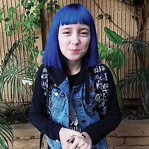 MANIC PANIC Rockabilly Blue Hair Dye - Classic High Voltage - Semi Permanent True Neutral Blue Hair Color - Vegan, PPD And Ammonia Free (4oz)