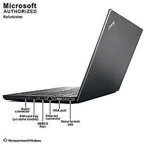Lenovo Thinkpad T440 Ultrabook, 14 Inch Display, Intel Core 4th Gen i5-4300U 1.9GHz, 8GB RAM, 500GB, USB 3.0, WiFi, Windows 10 Professional (Renewed)