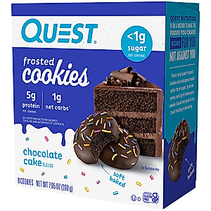 Quest Nutrition Quest Chocolate Cake Frosted Cookies, 8 Count