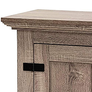 Baxton Studio Bruce Shoe Cabinets, Oak Brown