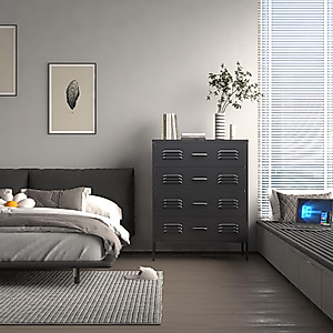 Metal Storage Cabinet with 4 Drawers for Office,Home,Garage