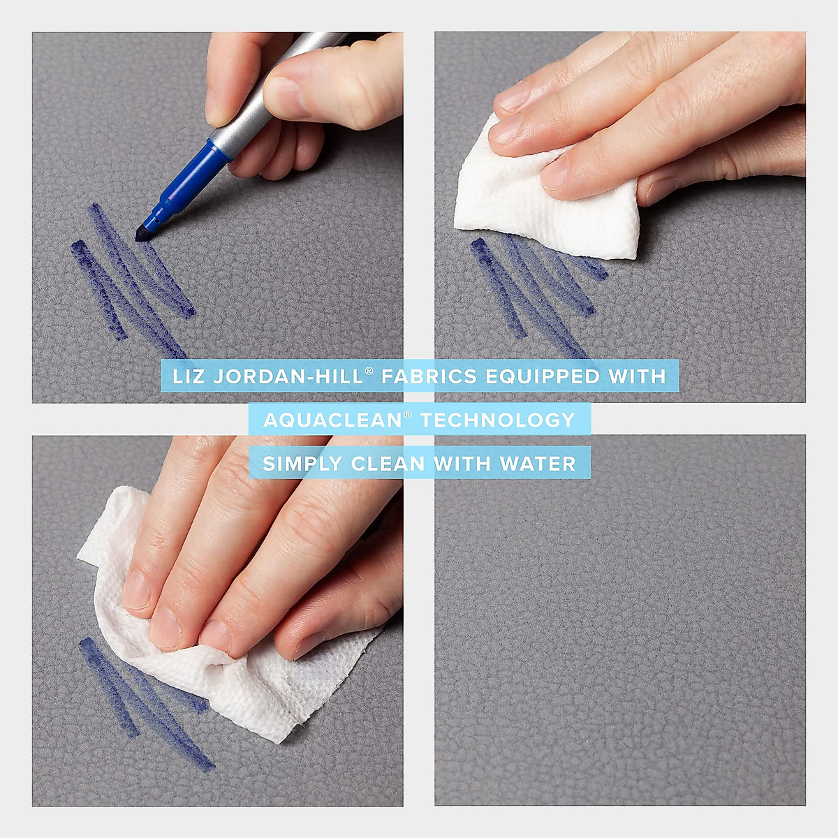 Liz Jordan-Hill Dark Brown Luxury Embossed Upholstery Fabric by The Yard, Pet-Friendly Water Cleanable Stain Resistant Aquaclean Material for Furniture and DIY, AC Carabu 137 Truffle(5 Yards)