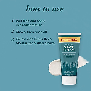 Burt s Bees Cooling Shave Cream with Aloe & Hemp For Men 5 Ounces (3 Pack)