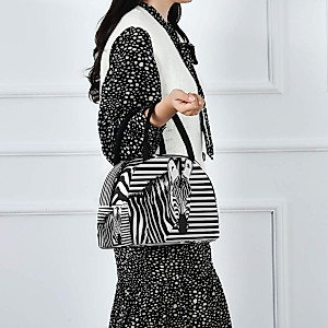 Lunch Bag Animal Zebra Lunchbox for Women Girls Reusable Insulated Cooler Tote Bag Lunch Box Organizer for Kids Boys Adult School Office Picnic