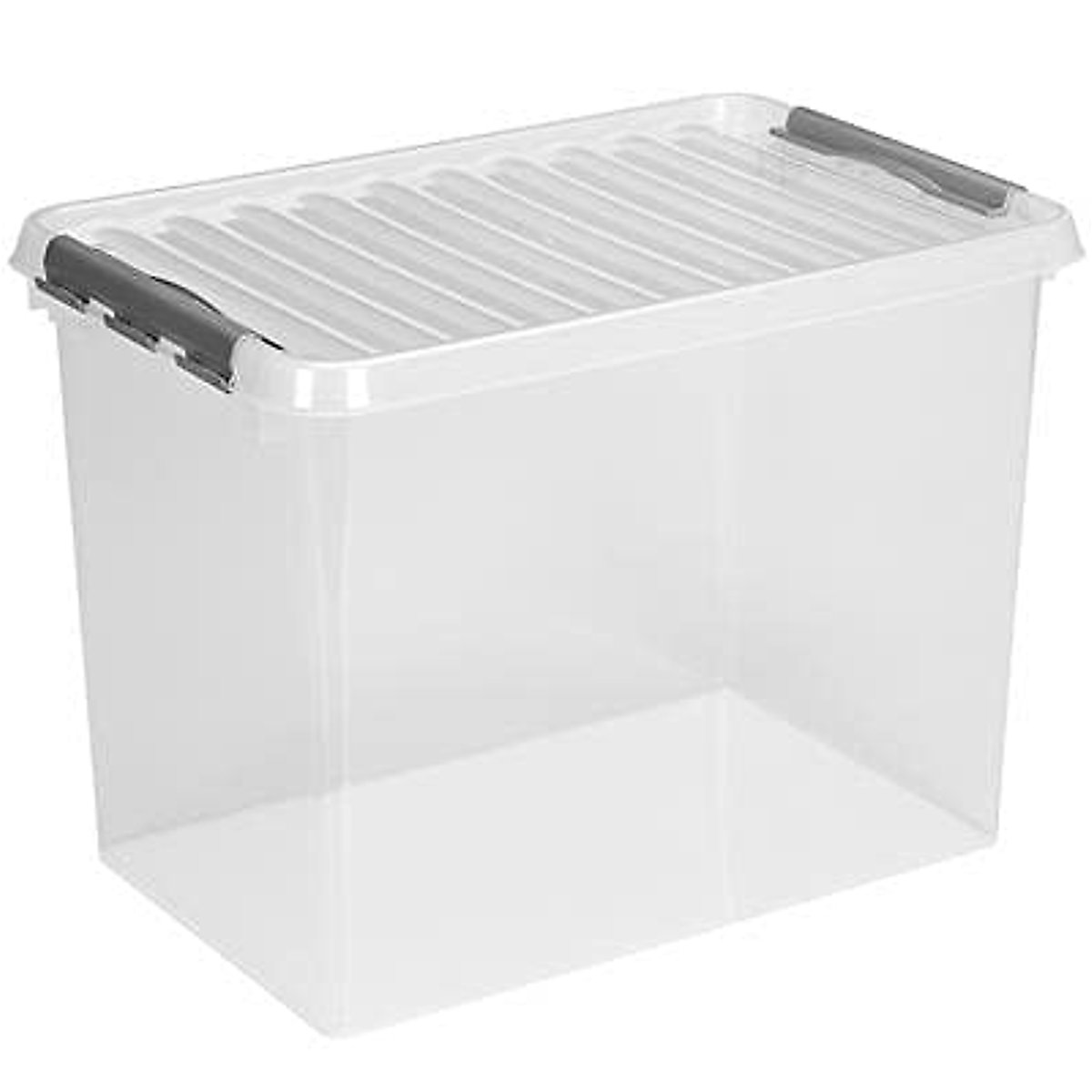 Sunware Q-Line Storage Box, Transparent Metallic, One Size