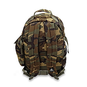 Everest Oversize Woodland Camo Backpack, Camouflage, One Size,C3045R-CAMO