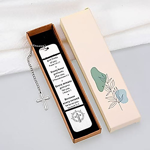 Christian Gifts for Women Men Faith Religious Bible Verse Bookmark Baptism Gifts for Kid Teen Girl Boy Catholic Inspirational Bookmark Graduation Gifts for Her Him Son Daughter Church Gifts in Bulk