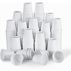 [300 Count - 2 oz] Small Paper Cups, Mouthwash Cups Bathroom Cups Mini Cups Small Disposable Cups