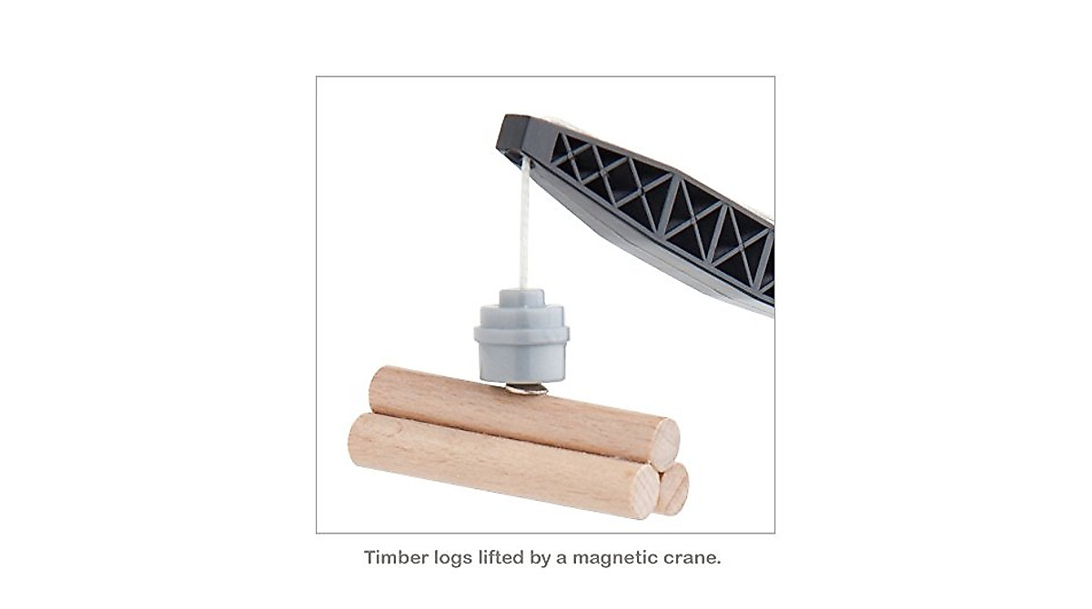 Orbrium Toys 5 Cargo Train Car Set for Wooden Railway Fits Thomas The ...