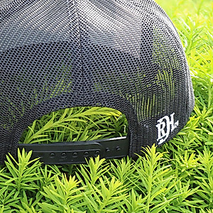 Red Dirt Hat Company Great White Buffalo Adjustable Snapback Hat (US, Alpha, One Size, Silver/Black)