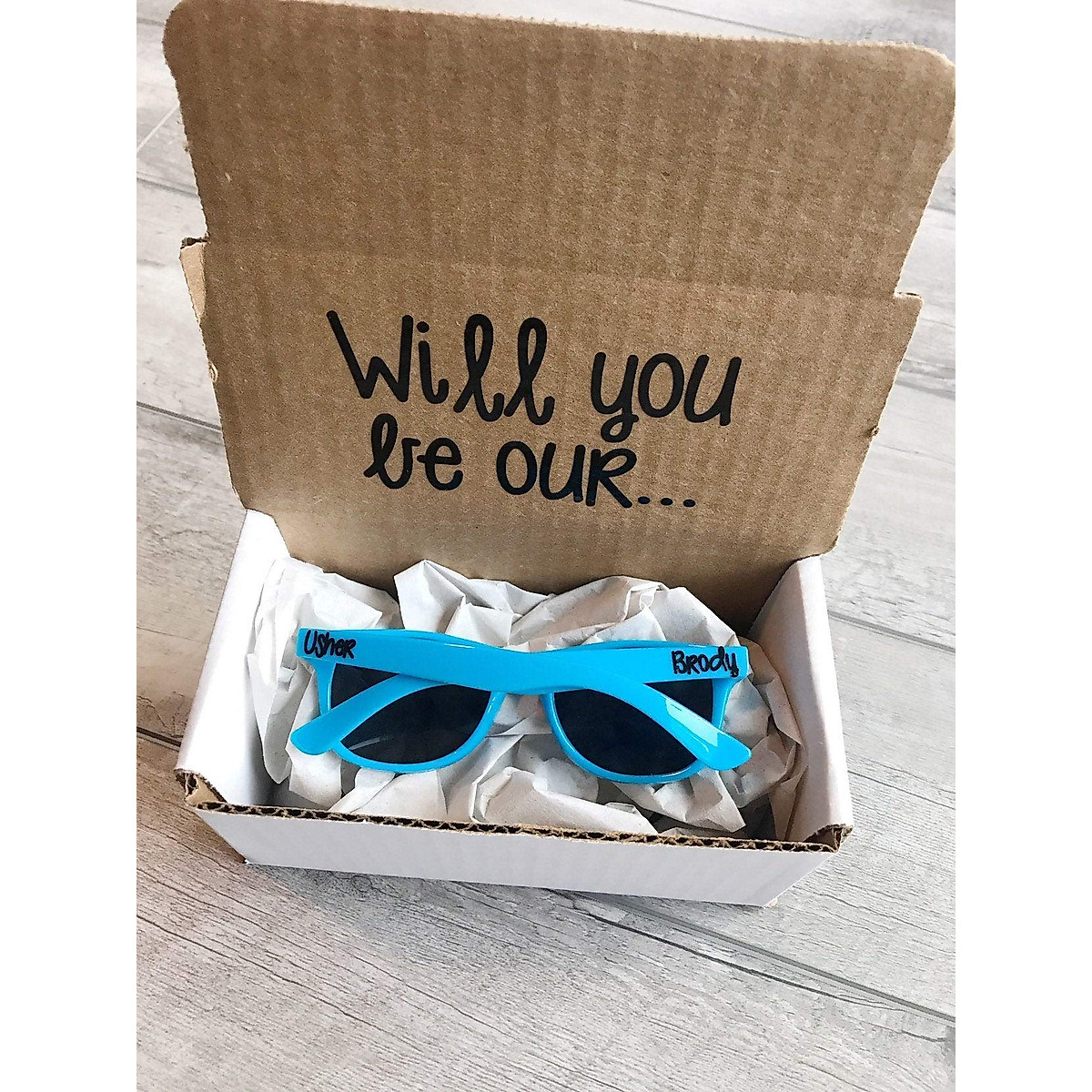 Usher Sunglasses, Usher Gifts, Usher Proposal Ideas, Wedding Usher Gift, Kid Usher Gift Idea, Will You Be Our Usher