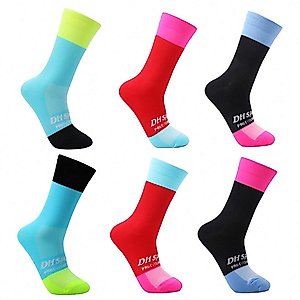 GuaziV Mens Womens Cycling Socks,4-6pcs Running Socks Colourful Athletic Socks Ankle Sport Socks 6-11