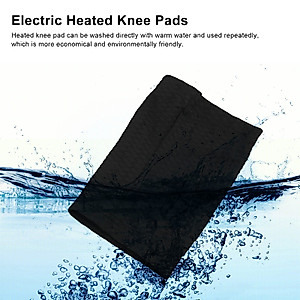 Yuecoom Heated Knee Pads, 1 Pair Electric Brace Wrap USB Rechargeable Warmer Joint Injury Pain Relief for Elderly Adults New Year (S)