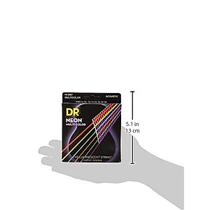 DR Strings HI-DEF NEON Acoustic Guitar Strings (NMCA-10)
