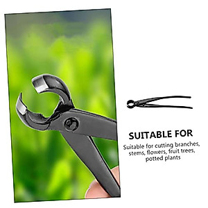 VILLCASE Bonsai Crystal Ball Scissors Round Concave Edges Pliers Branch Knob Cutter Concave Branch Cutter Pruners Tools Gardening Pruning Shears Japan Spherical High-carbon Steel