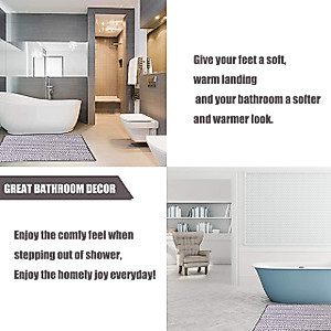 Bathroom Rug Mat Set 3 Pc - Memory Foam Plush Carpet Mats–Water Absorbent U-Shaped Bath Mats Lid Cover - Non Slip, Fast Dry Beauty The Beast Rose Rug Mat