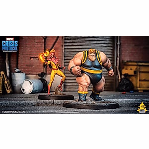 Atomic Mass Games Marvel: Crisis Protocol The Blob and Pyro Character Pack - New Mutant Additions! Tabletop Superhero Game, Ages 14+, 2 Players, 90 Minute Playtime, Made