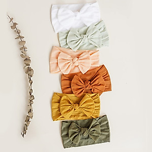 Prohouse 21PCS Baby Nylon Headbands Hairbands Hair Bow Elastics for Baby Girls Newborn Infant Toddlers Kids