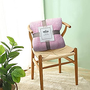 Throw Blanket, Sofa Couch Flannel Blankets - Soft Warm Plaid Fleece Bed Blanket Large Mesh Flannel Blankets Thick Breathable Throw Blanket for Couch