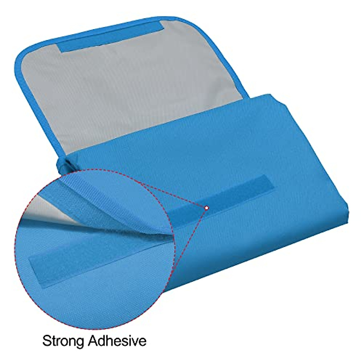PATIKIL 71" x 59" Outdoor Picnic Blanket, Waterproof Foldable Beach Mat for Hiking, Camping, Park, Garden, Blue