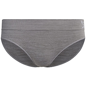 Reebok Women's Bikinis - 6 Pack Microfiber Seamless Womens Bikini Panties - Breathable Underwear for Women (S-XL), Size X-Large, Black/Anemone/Light Grey Melange