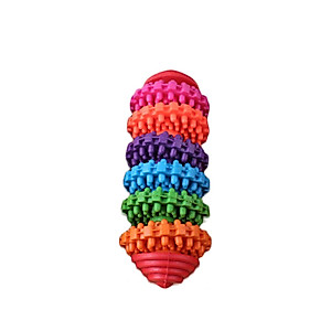 JJ Store Colorful Pet Dog Puppy Dental Teething Cleaning Chew Biting Toy Random Color