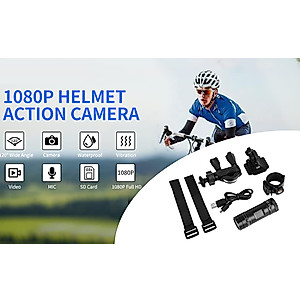 Bicycle Motorbike Camera, Mini Portable Full HD 1080P Waterproof Bike Car Outdoor Sports DV Video Camera with Mounting Kit,Camera Outdoor Bicycle Sports Camera