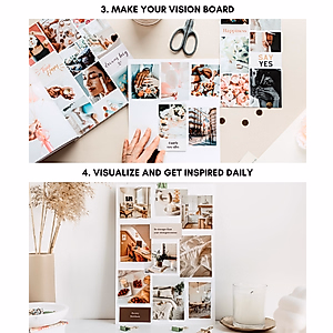 Vision Board Book 2.0 - 800+ New and Improved Vision Board Pictures and Quotes for Vision Board Kit, Visualize, Inspire and Create Life Goals, Magazine for Vision Board Clip Art and Collage Book