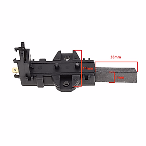 Micro Traders 1 Pair Carbon Brushes with Holder 405505048 3794411003 Compatible with AEG Compatible with Electrolux Compatible with Welling Motor Washing Machines