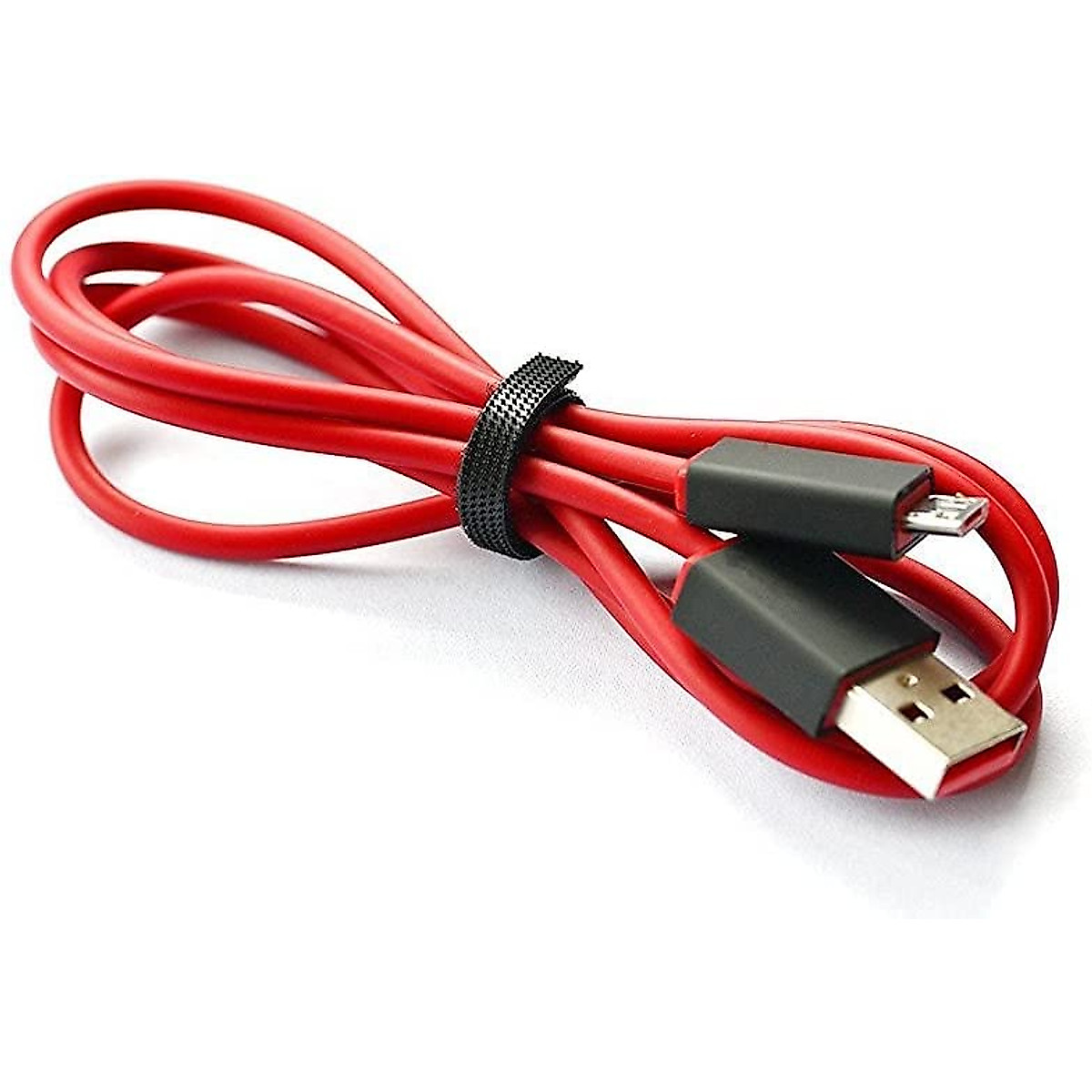 3.3ft Replacement Micro USB Charging Cable Charger Cord Compatible with Beats by Dr Dre Studio 2.0, Beats Solo Wireless, Beats Pill Mini Wireless Headphones (Red)