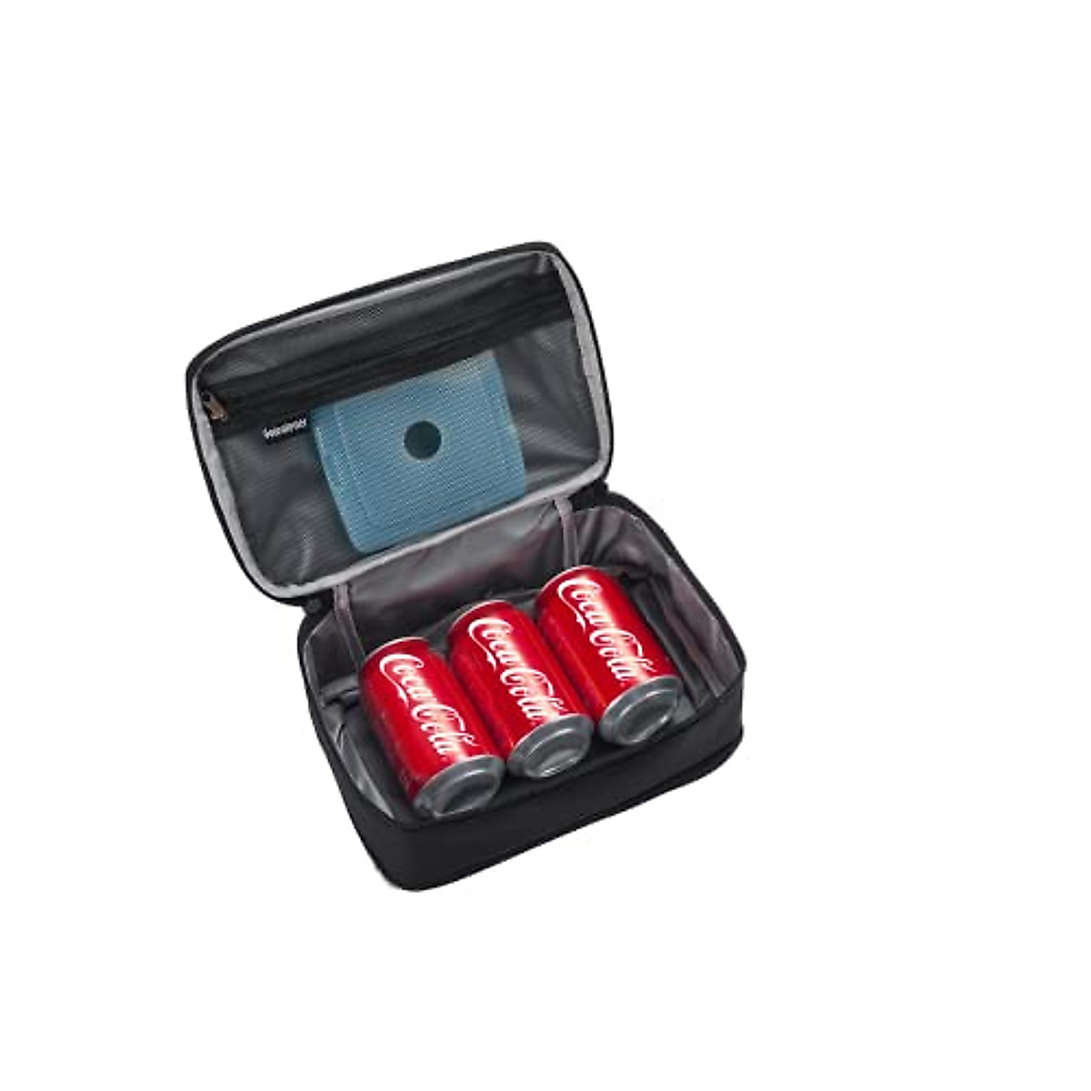 goiealeaes Black Lunch Box Bag For Men & Women Expandable Adult Lunch Boxes Bag Canvas Small Lunch Bag Handheld Insulated Lunch Bag