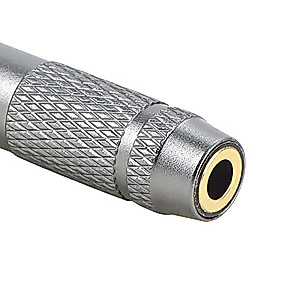 Geekria 4.4mm Balanced Male to 3.5mm (1/8'') Balanced Female Headphones Plug Adapter, Aluminum Alloy Conversion Audio Plug, Gold Plated Adapter