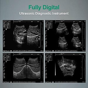 Veterinary Ultrasound Handheld Scanner with 3.5MHz Convex Probes Portable Ultrasound Machine for Pregnancy Animals Horse Pig Sheep Dog Cat Use